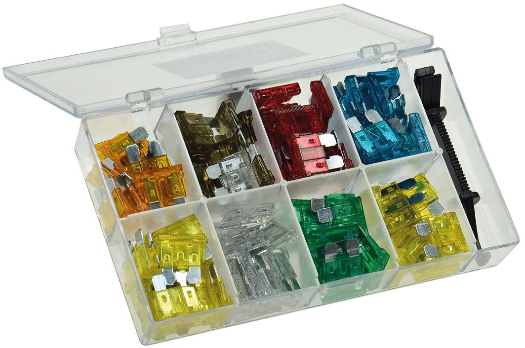 E44 Assortiment De Fusibles Plats Pour Voiture Avec Boîte Dassortiment